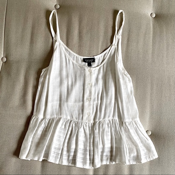 Topshop | Tops | New Topshop Peplum Tank Top | Poshmark